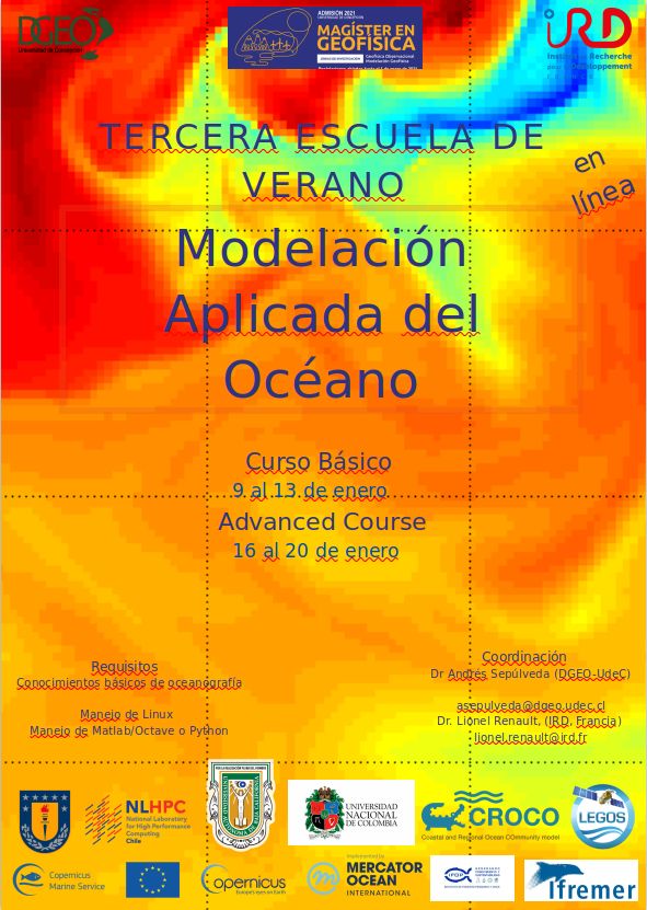 3ra Escuela de Verano en Línea, Modelación Aplicada del Océano usando ...